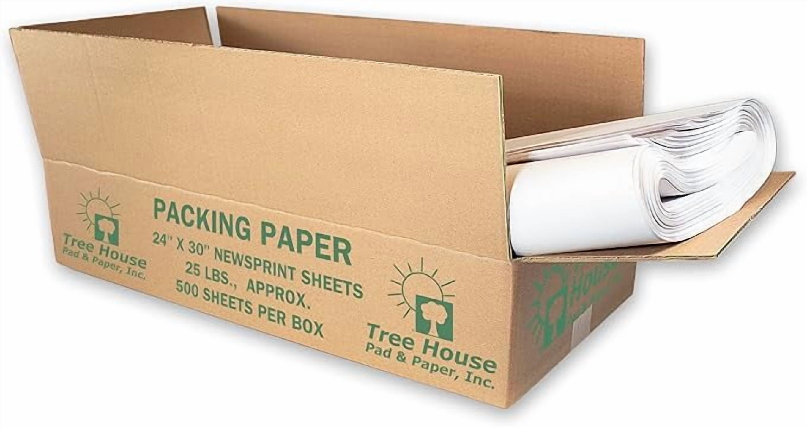 Tree House Pad & Paper, Moving Packing Paper, 25 lbs, 24" x 30" Sheets ...