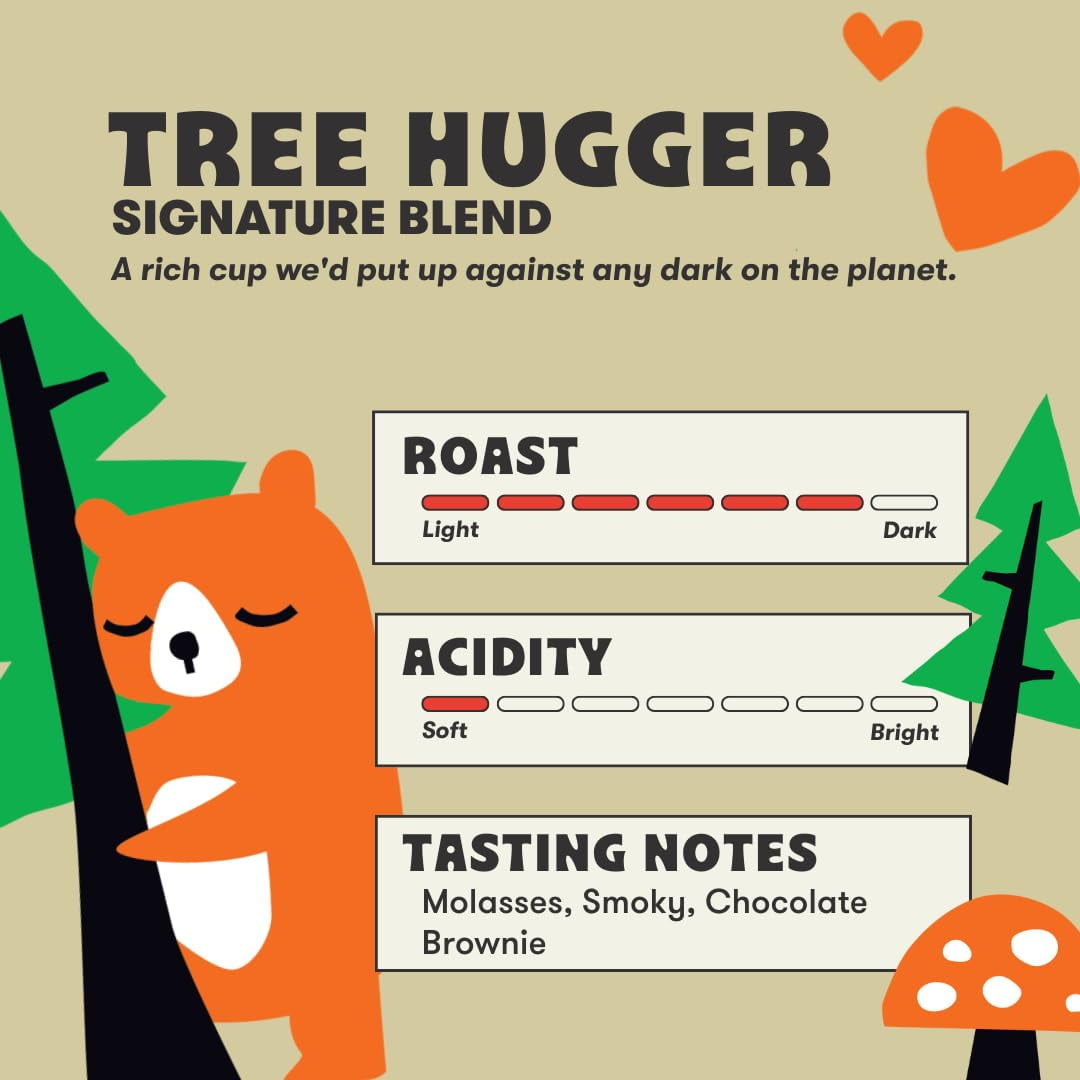 Tree Hugger Coffee Pods | Signature Blend, Dark Roast | Organic Fair ...