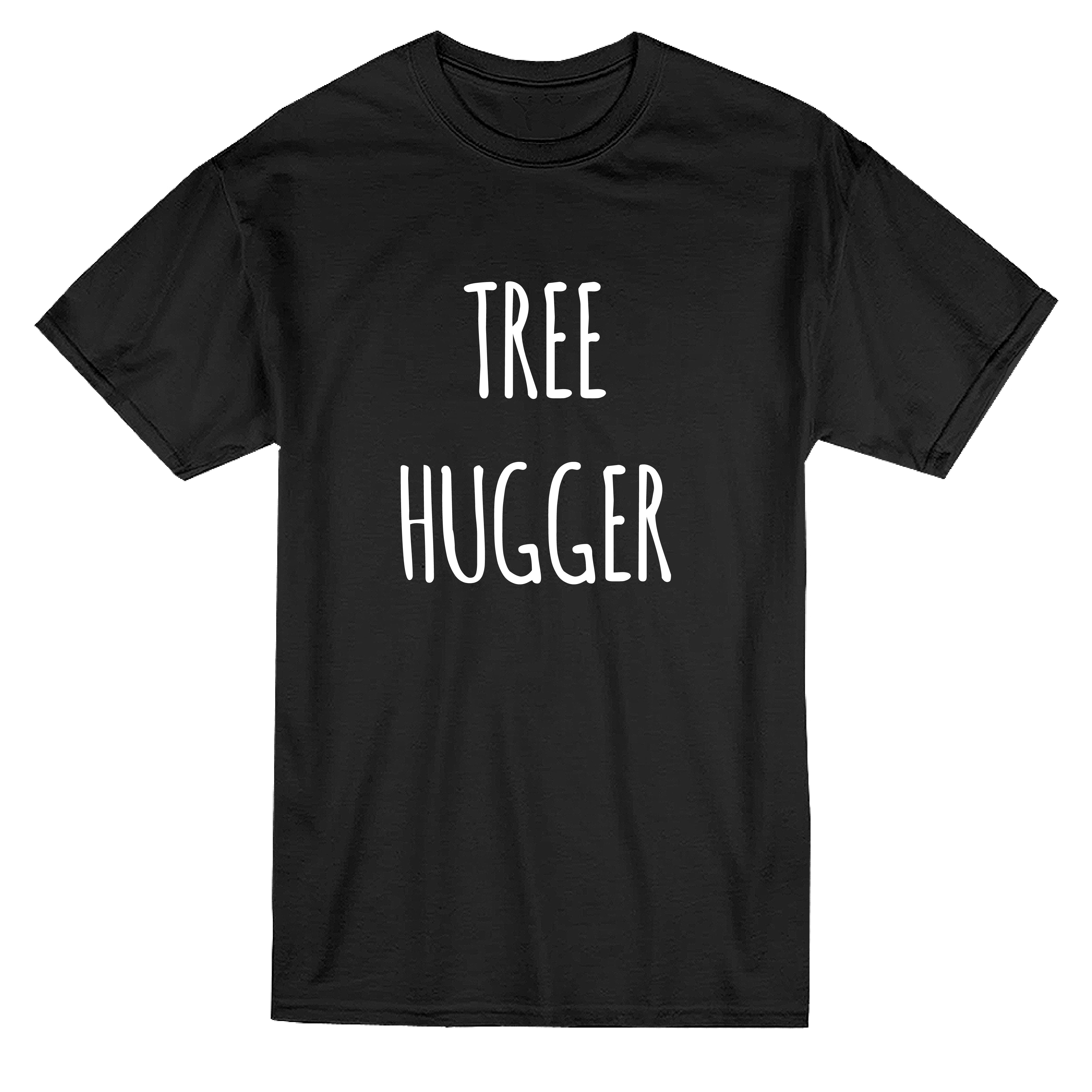 Tree Hugger Graphic Men Black T-Shirt, Male Large - Walmart.com