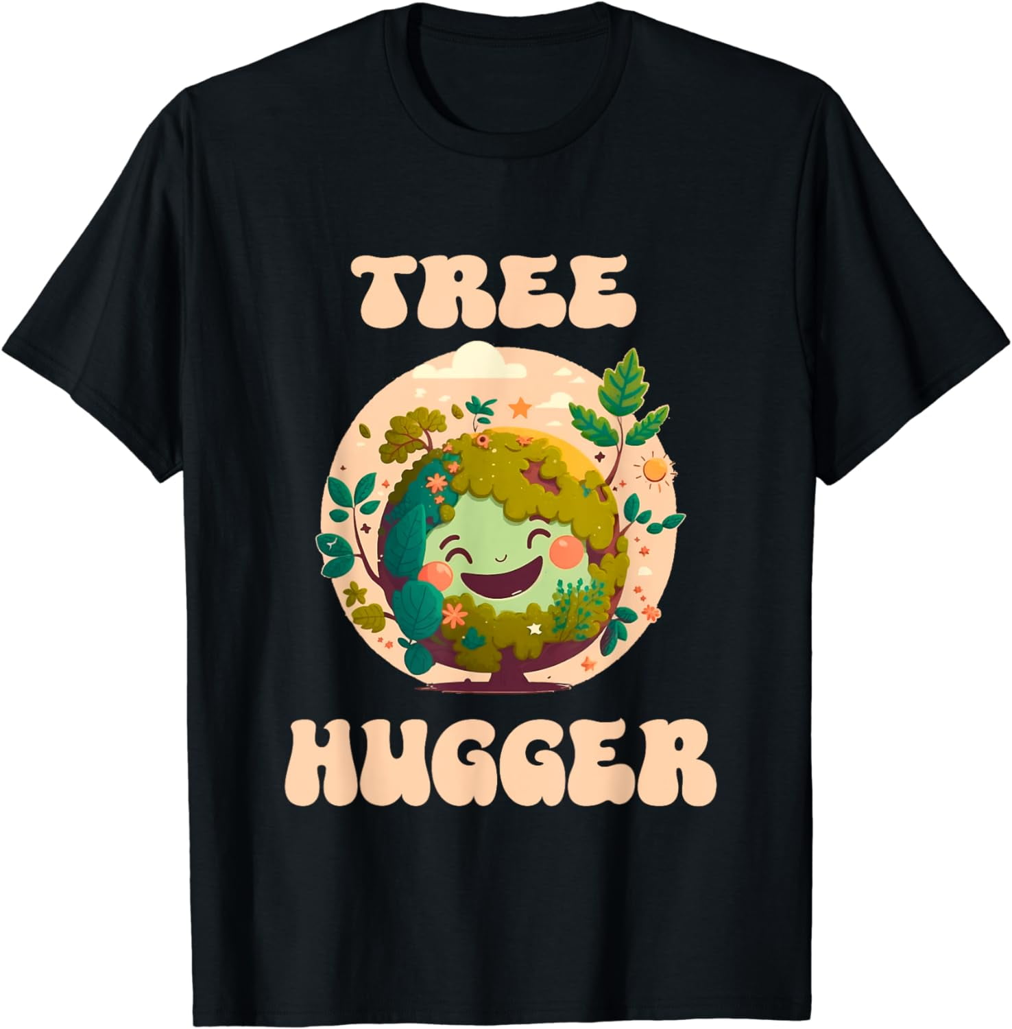 Tree Hugger Vintage Retro Nature Environmental Earth Day T-Shirt ...