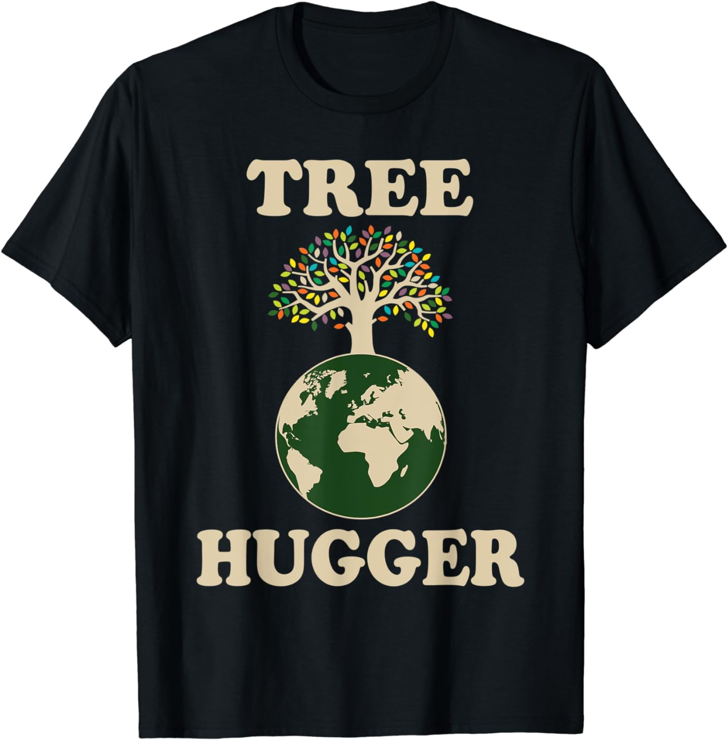 Tree Hugger Vintage Retro Nature Environmental Earth Day T-Shirt ...