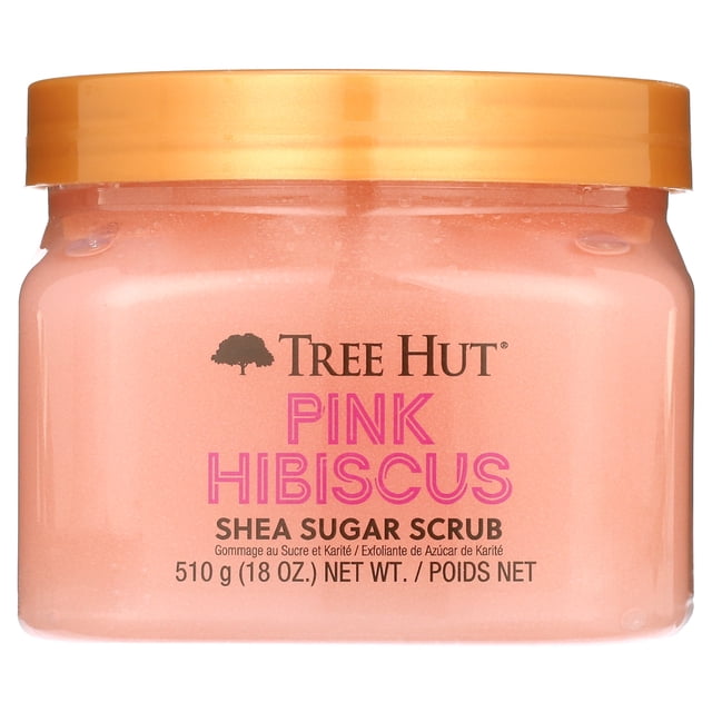 Tree Hut Pink Hibiscus Shea Butter Sugar Body Scrub, 18 oz - Walmart.com