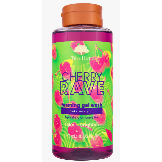 Tree Hut Cherry Rave Foaming Gel Wash - 18 Fl Oz - Walmart.com