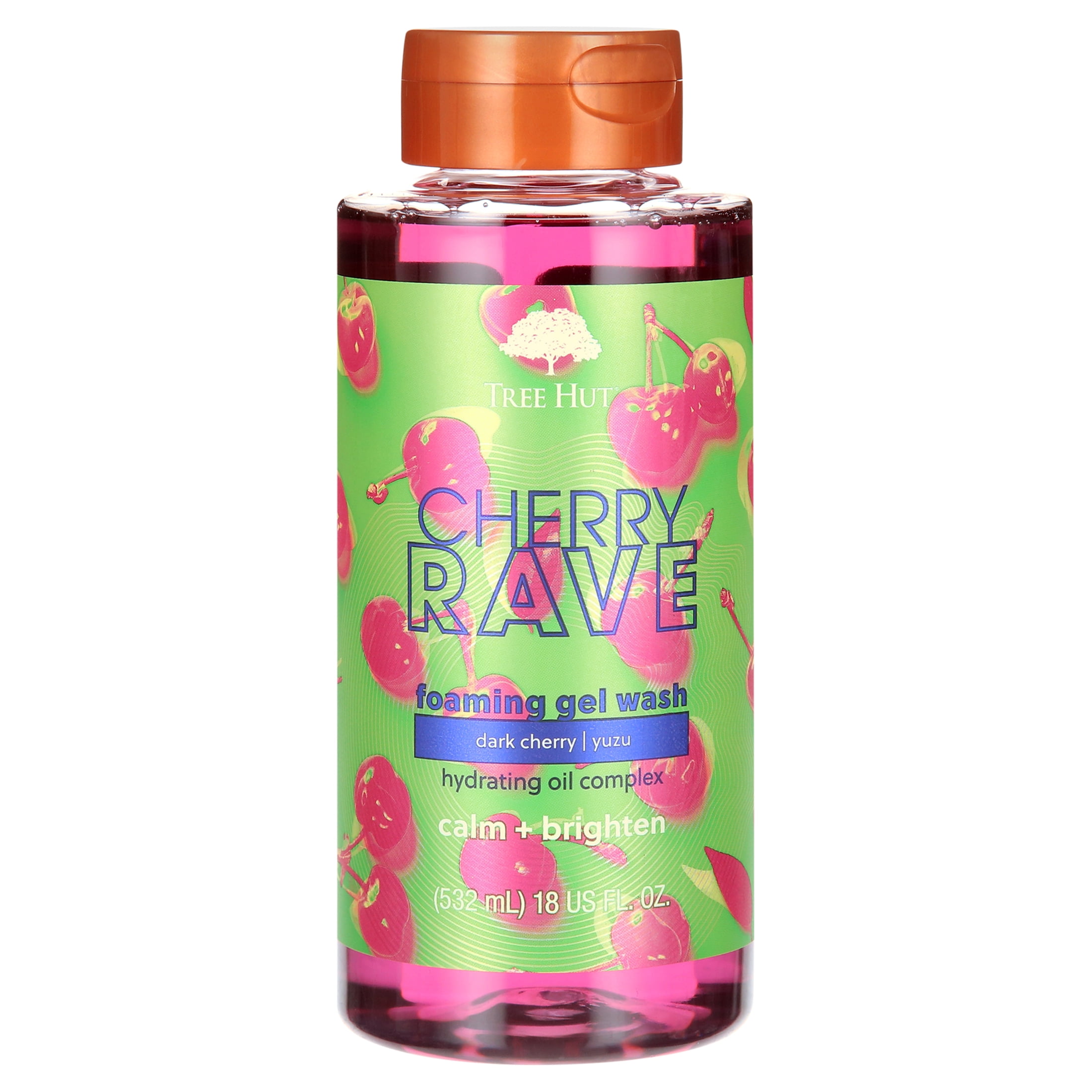 Tree Hut Cherry Rave Foaming Gel Body Wash, 18 fl oz - Walmart.com