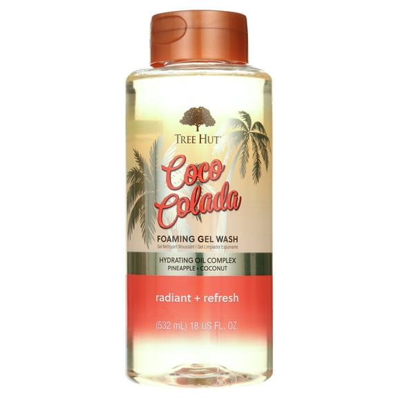 Tree Hut Vanilla Soothing Foaming Gel Body Wash, 18 fl oz with Vanilla ...