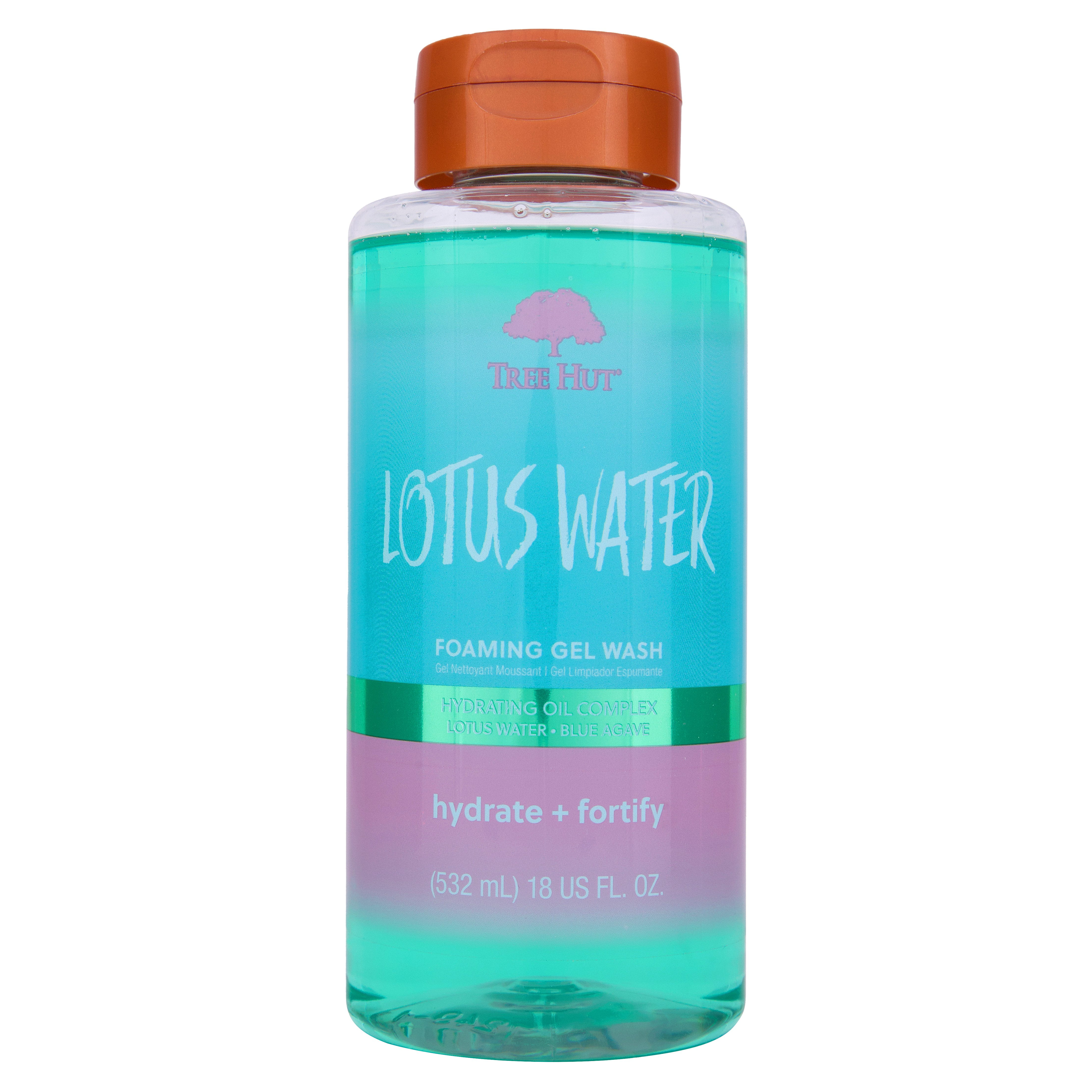 Tree Hut Foaming Gel Wash - Lotus Water - 18 oz (Packaging May Vary ...