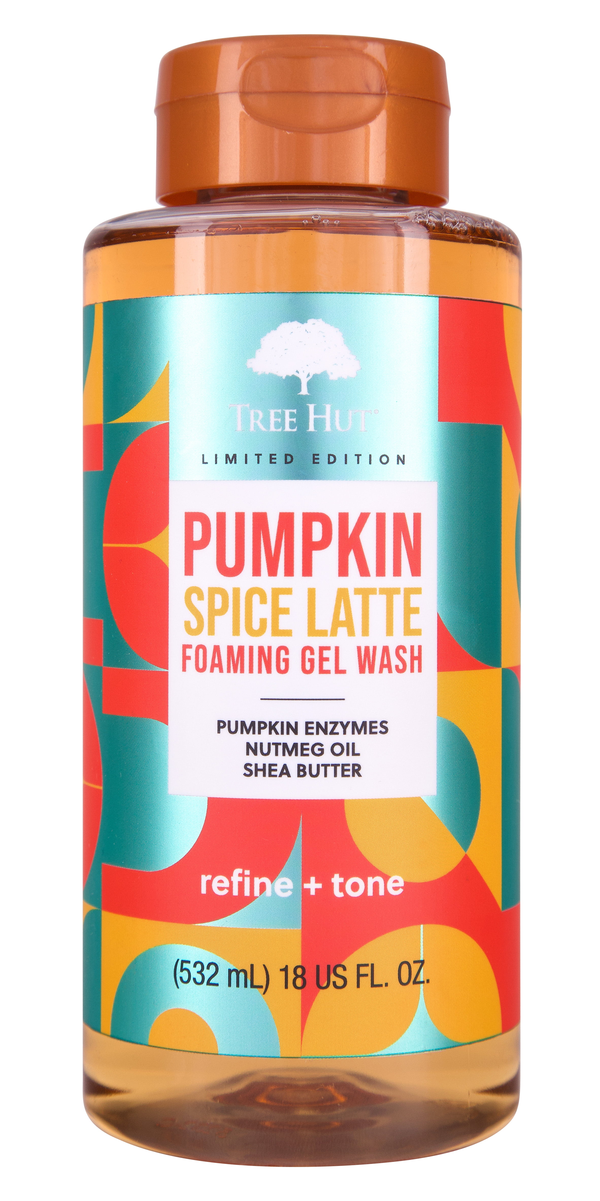 Tree Hut Pumpkin Spice Latte Nourishing Foaming Gel Wash 18 oz Shea ...