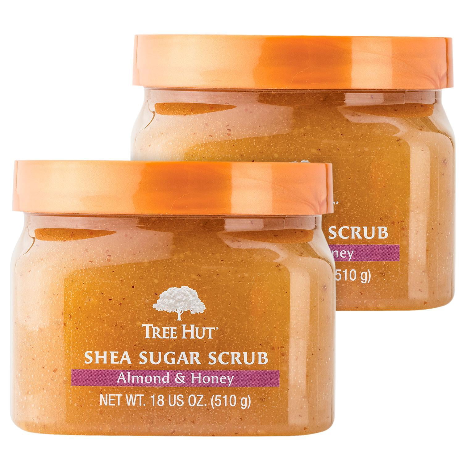 Tree Hut Shea Sugar Scrub Almond & Honey, 18 oz - Walmart.com