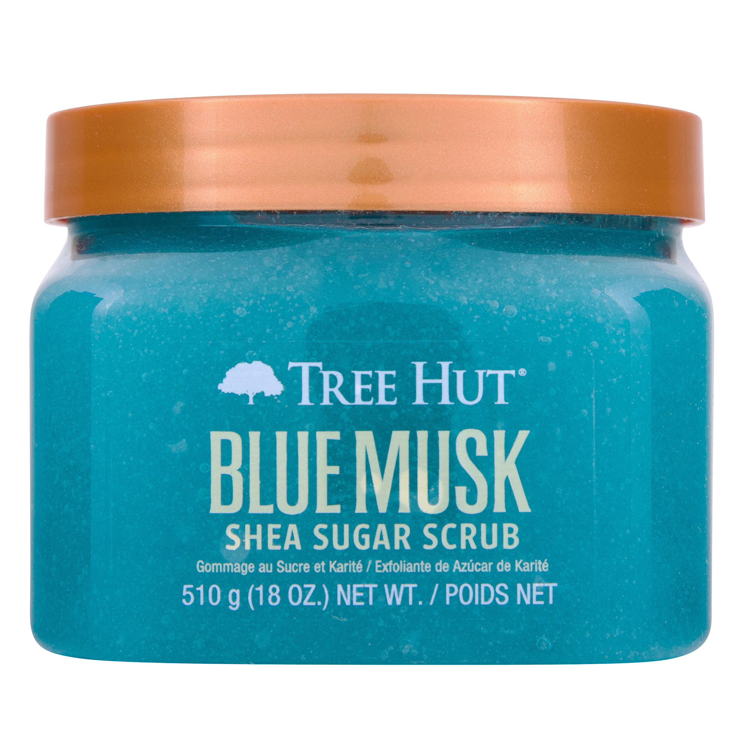 Tree Hut Blue Musk Shea Butter Sugar Body Scrub, 18 oz - Walmart.com