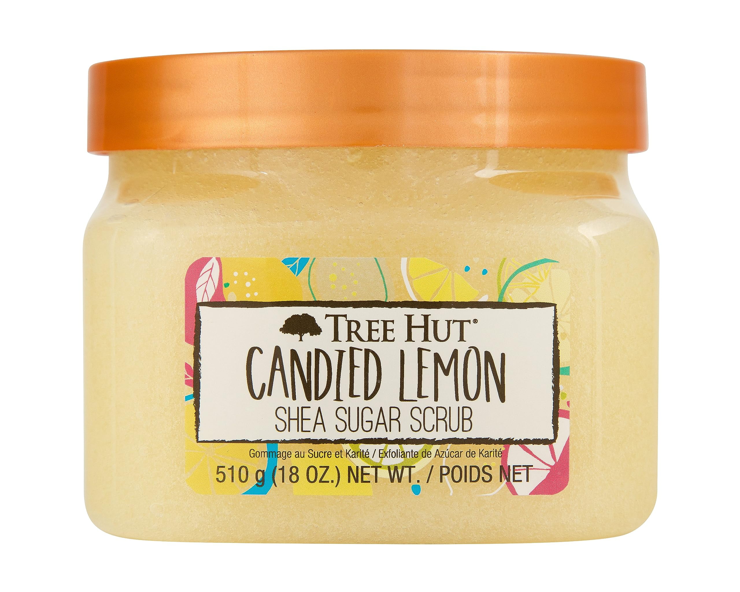 Tree Hut Shea Sugar Scrub Candied Lemon 18oz Ultra Hydrating And