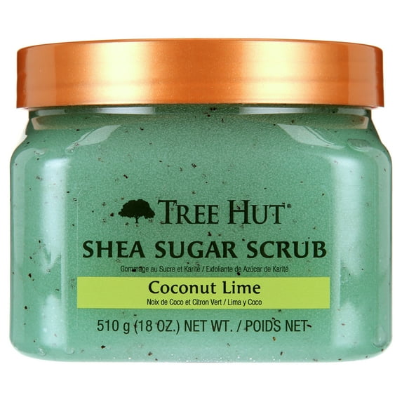 Tree Hut Coconut Lime Shea Butter Sugar Body Scrub, 18 oz - Walmart.com