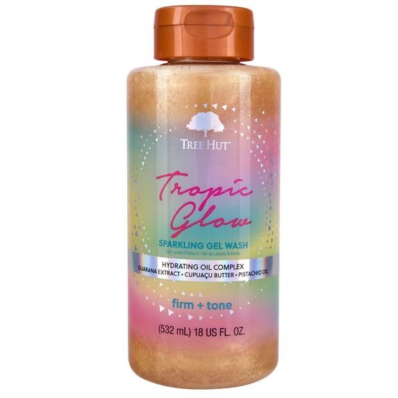 Tree Hut Foaming Gel Wash Tropic Glow Sparkling Exfoliating Body Scrub ...