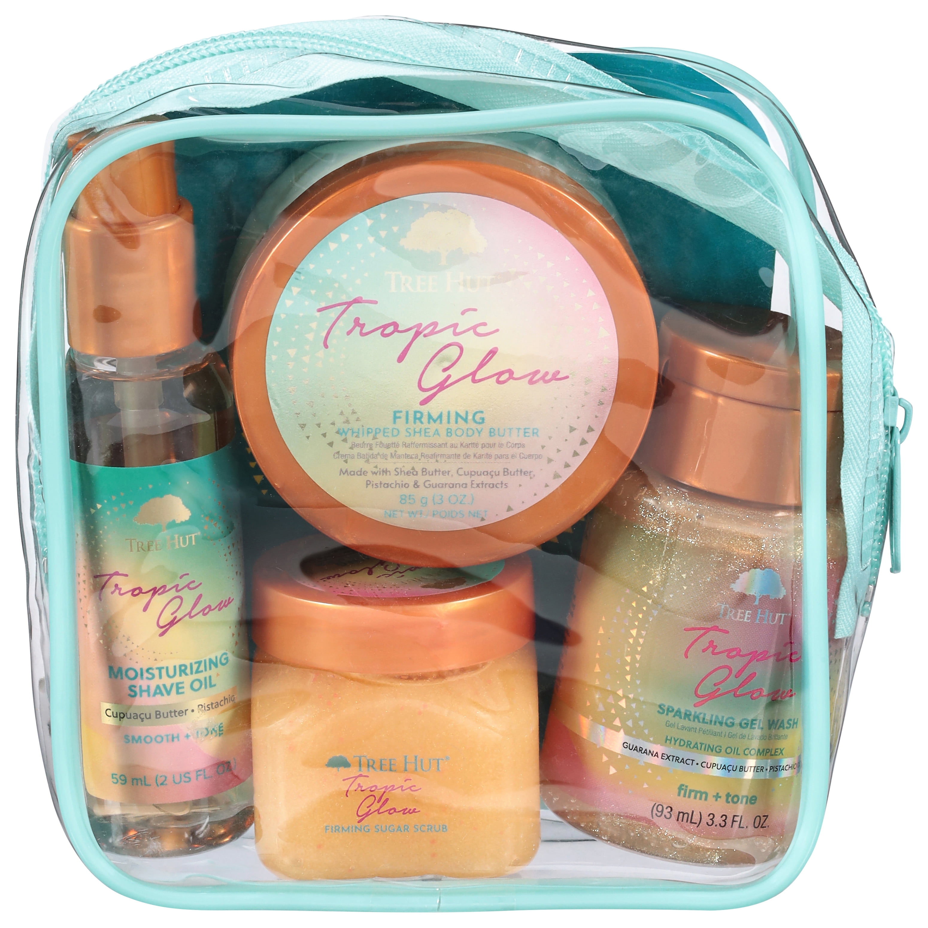 Tree Hut Tropic Glow® Getaway Mini Best Sellers Kit – Travel Size Set ...