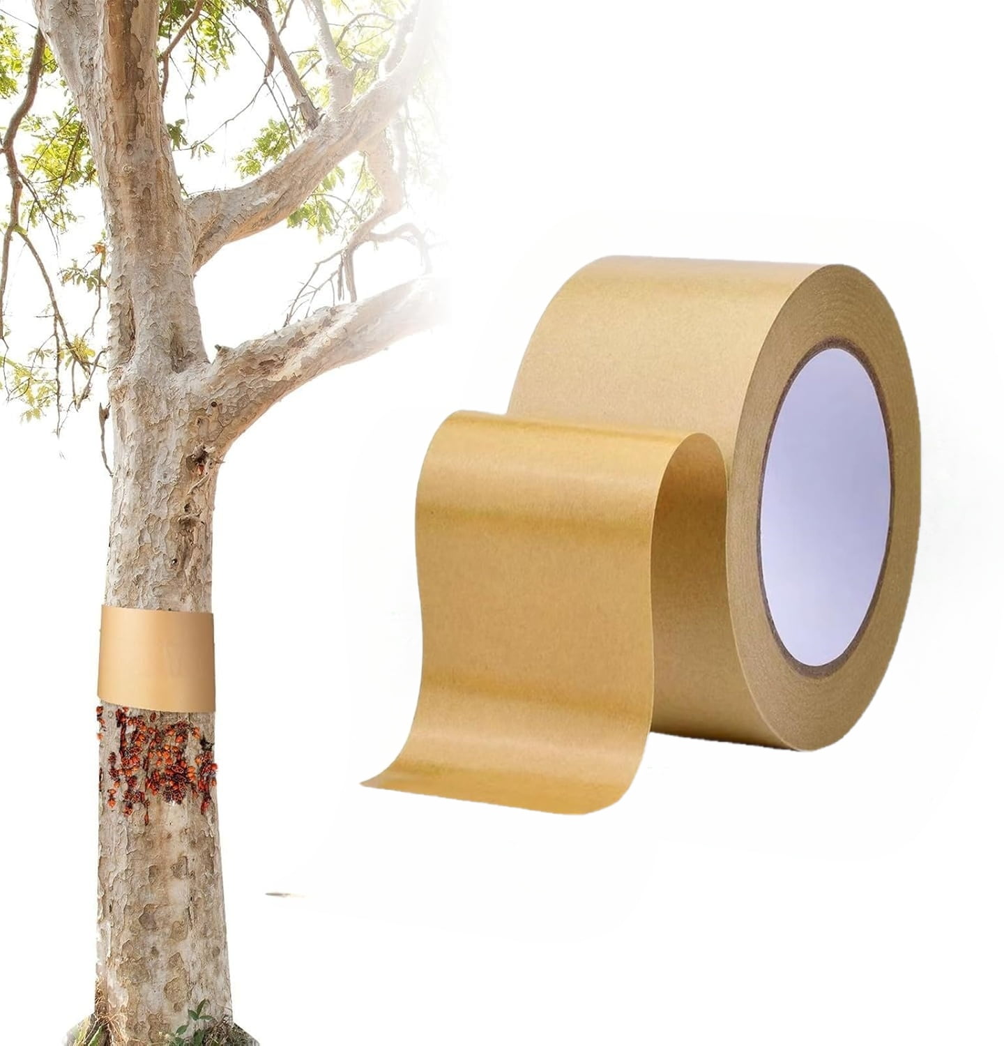Tree Insect Barrier Tape, Cicada Tree Wrap Protection Tape, 2in x 165ft ...
