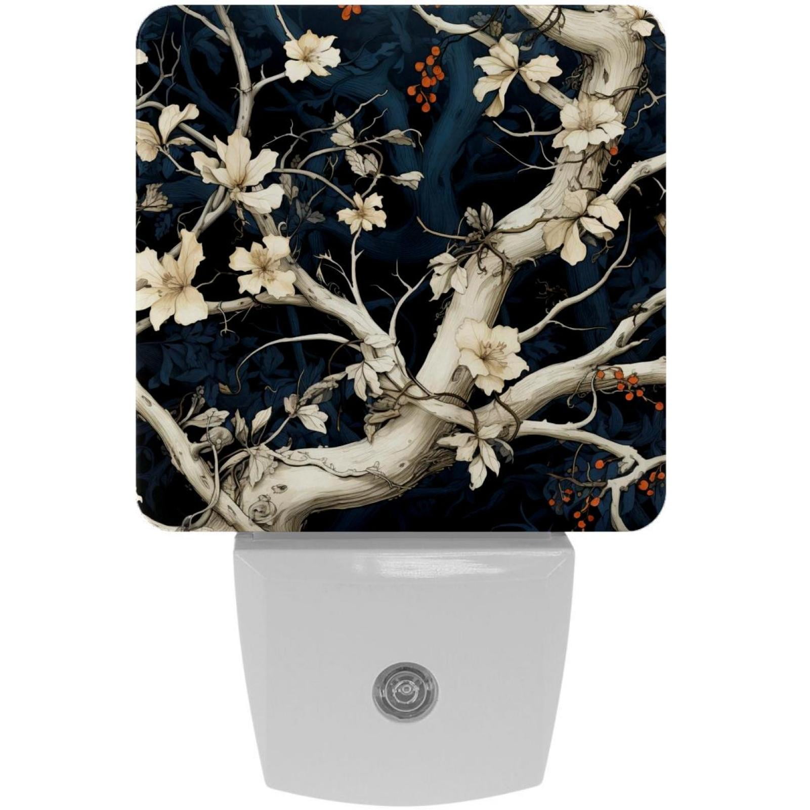 Tree LED Square Night Light - Small and Bright Square-shaped LED Night ...