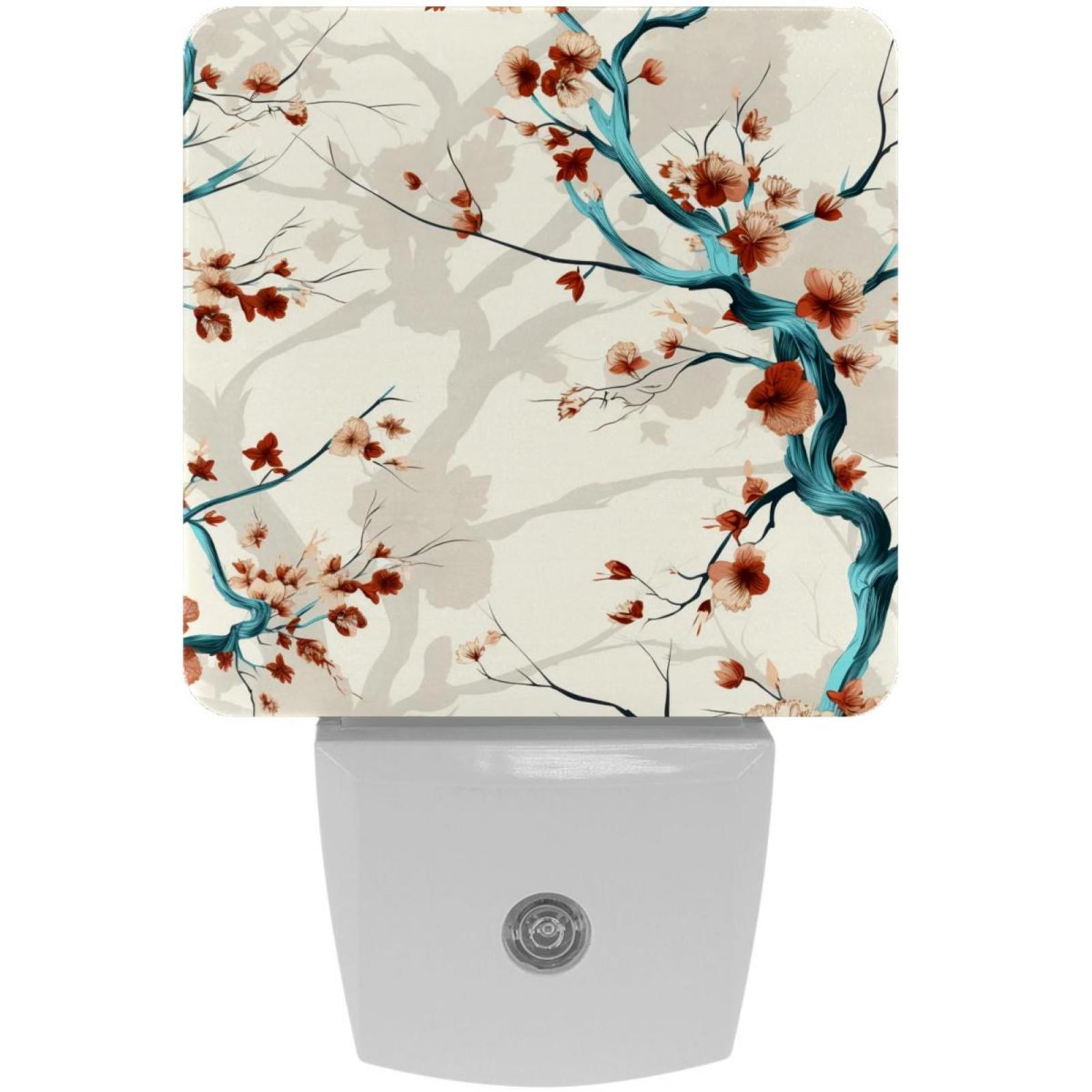 Tree LED Square Night Lights - Energy Efficient Bedside Lamp with Soft ...