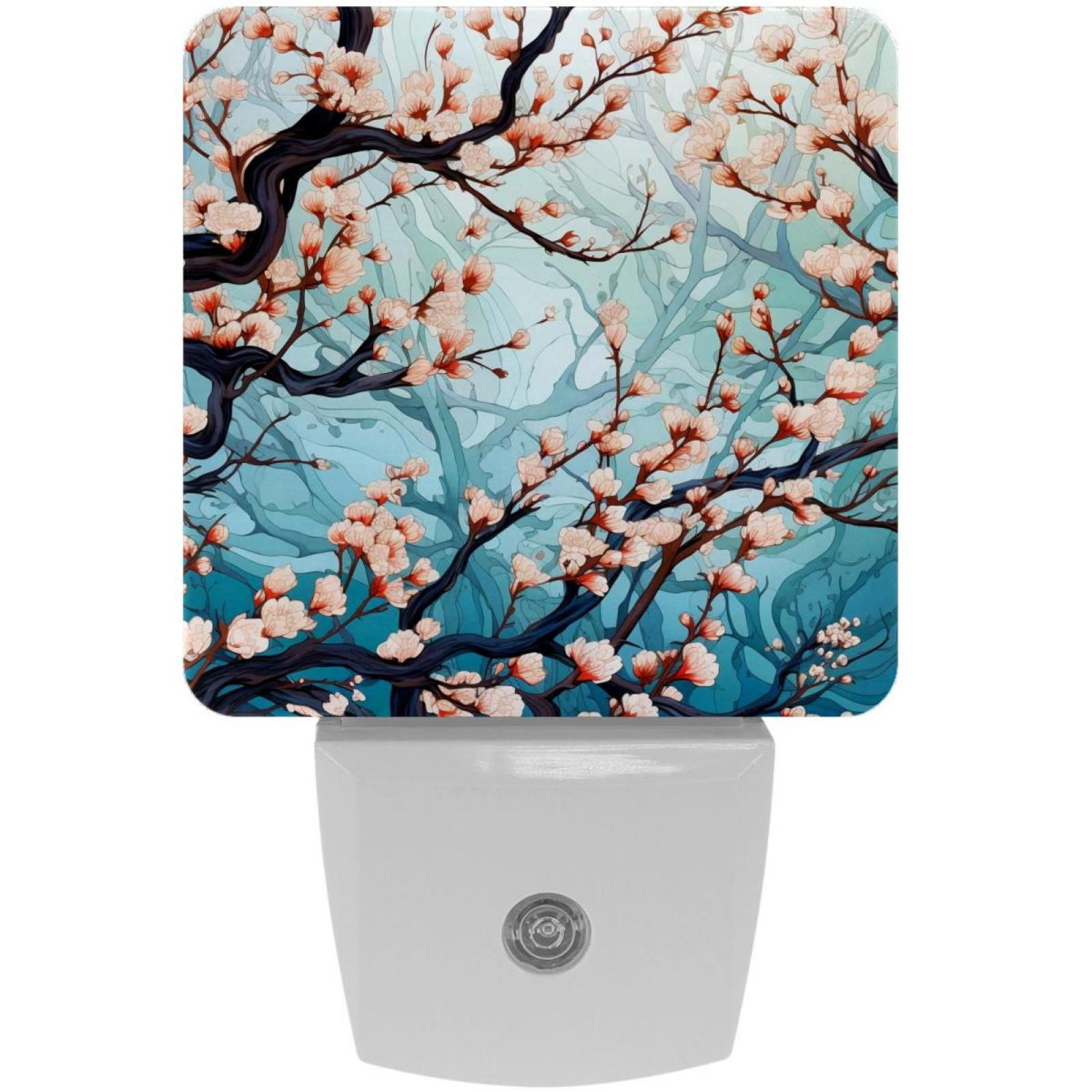 Tree LED Square Night Lights for Bedroom and Living Room, Decorative Mood Lighting with Remote ...