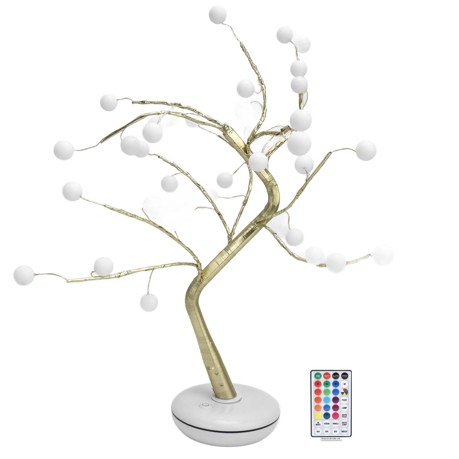 Tree Lamp 36leds USB Powered Or Battery Powered Remote Control RGBW DIY ...