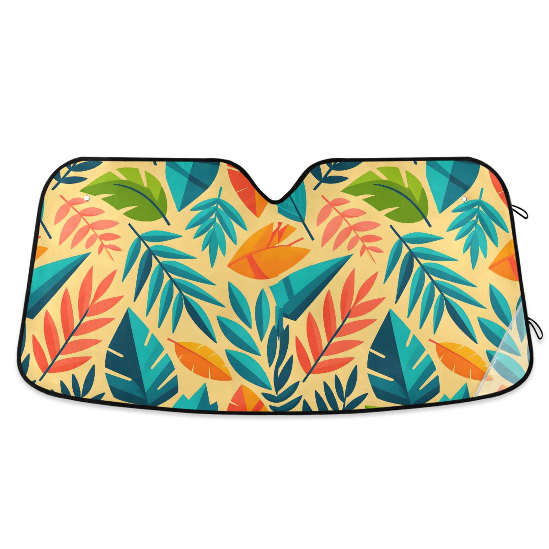 Tree Leaves Car Windshield Sun Shade Foldable Car Front Window Visor ...