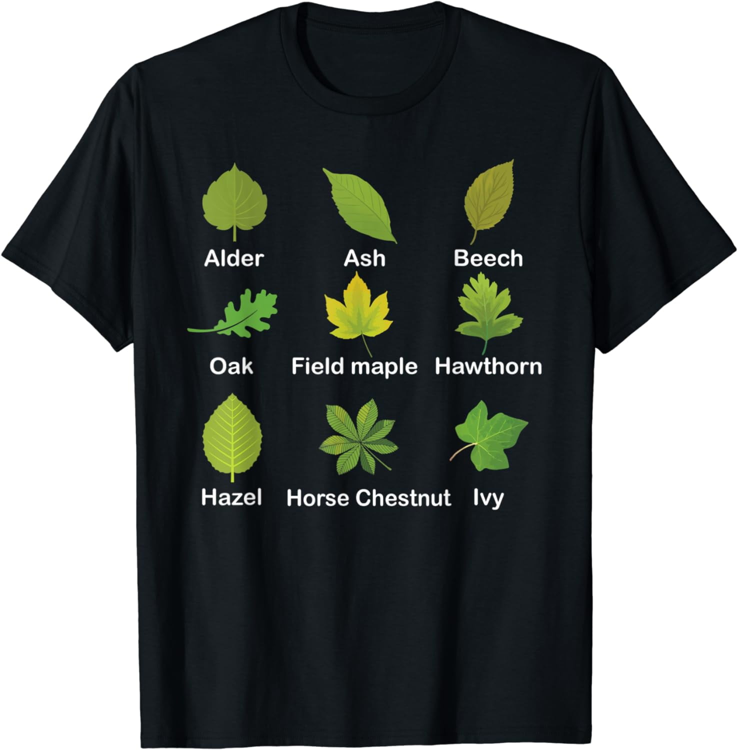 Tree Leaves Collection Leaves Home School T-Shirt - Walmart.com