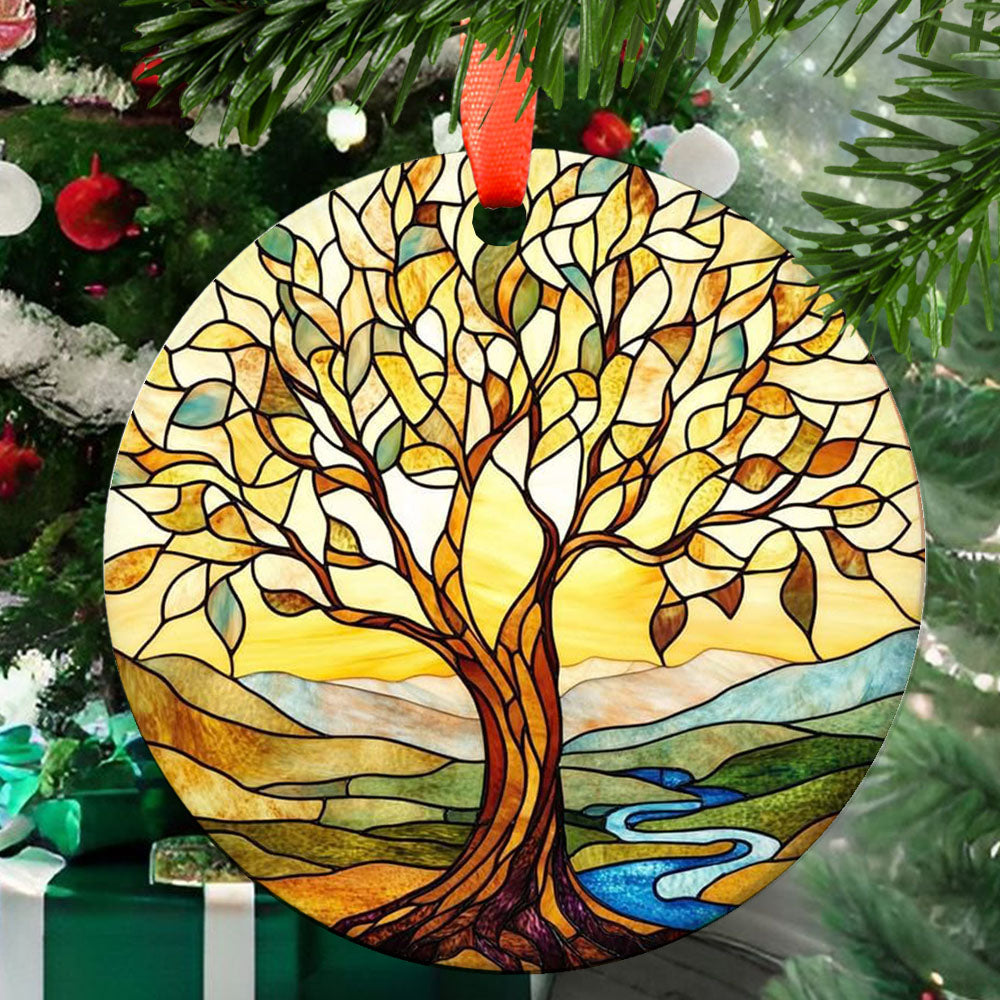 Tree of Life 12 Ceramic/Acrylic Christmas Ornament, Sweetheart Love ...