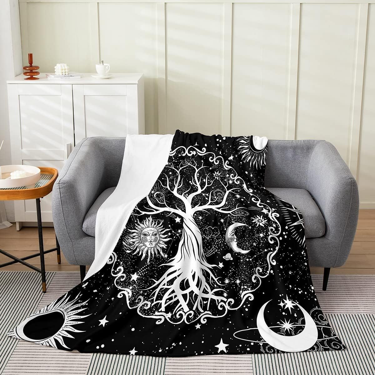 Tree of Life Blanket 40x50 Sun and Moon Throw Blanket Lightweight ...