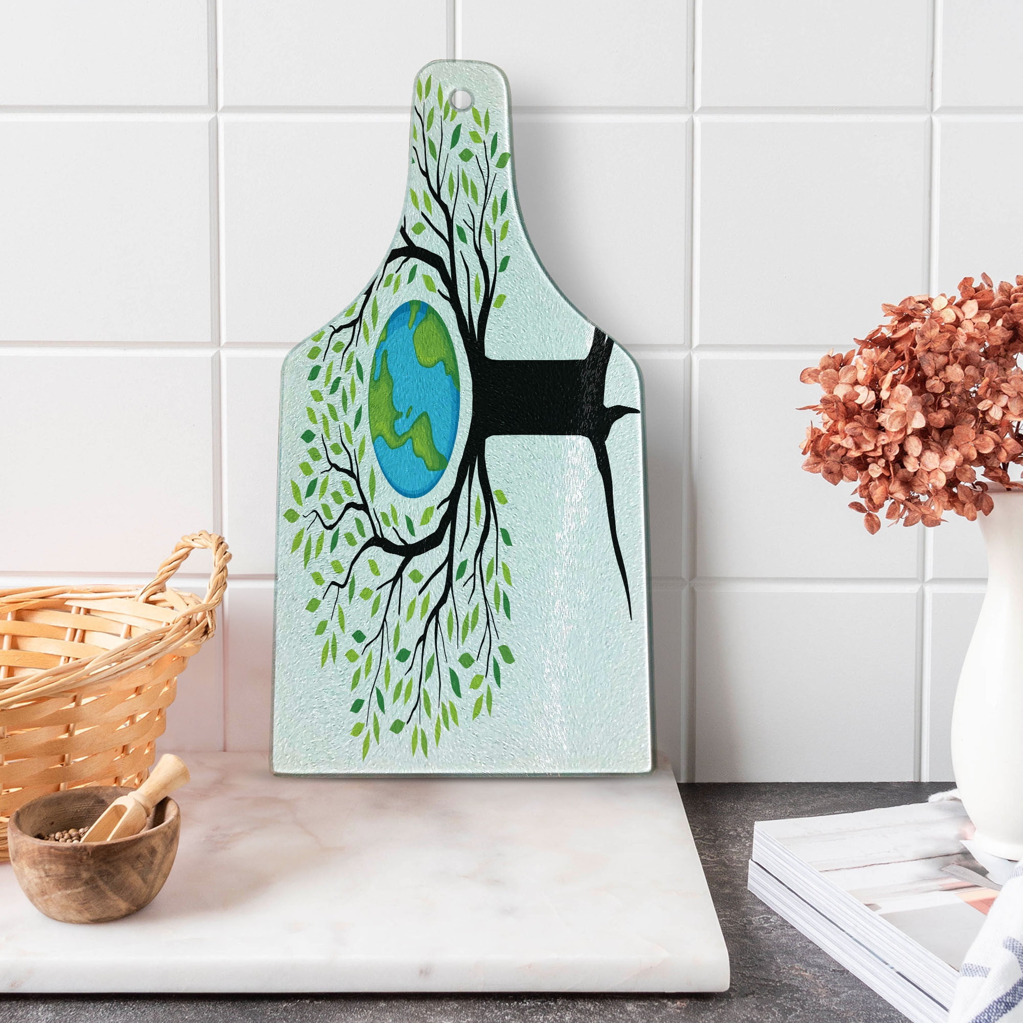 Tree of Life Cutting Board, Eco Friendly Earth Tree Saving the Planet ...