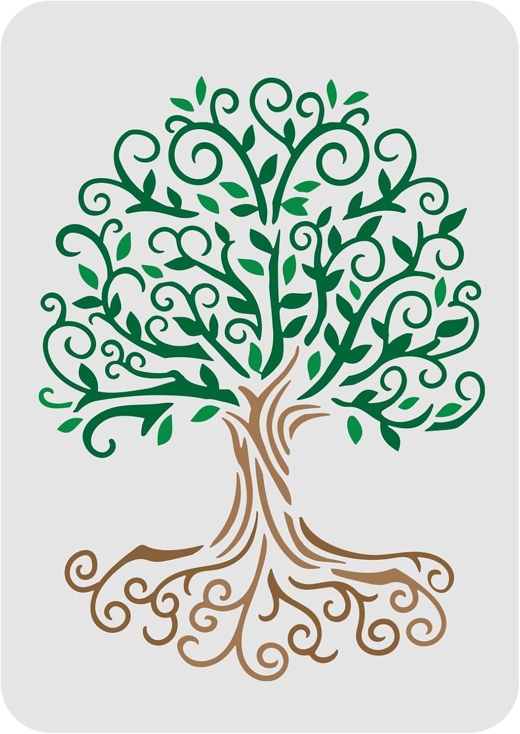 Tree of Life Drawing Stencil 29.7x21cm Reusable Life Tree Stencil for ...