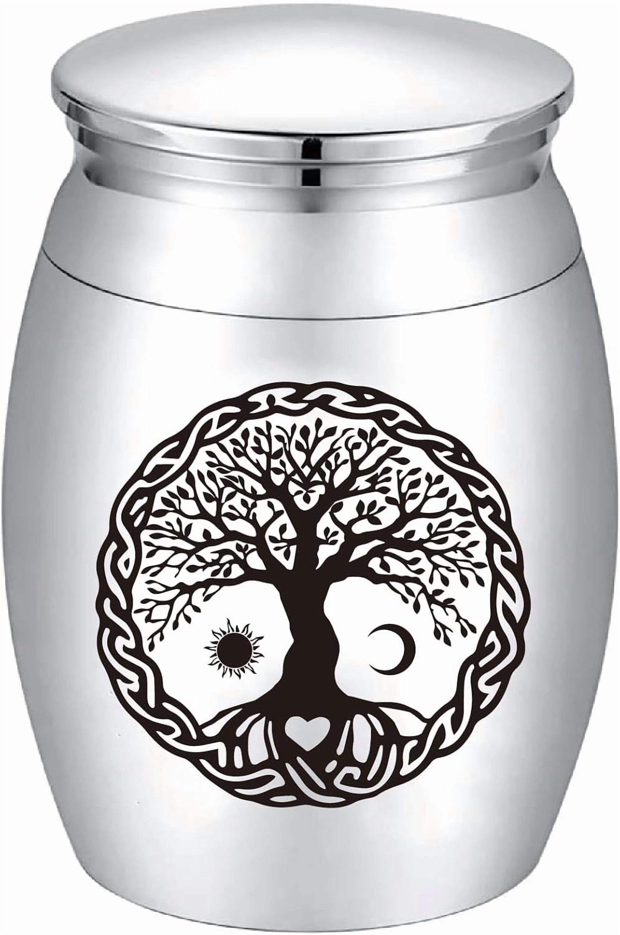 Tree of Life Mini Cremation Urn Small Keepsake Urns Ashes Holder Moon ...