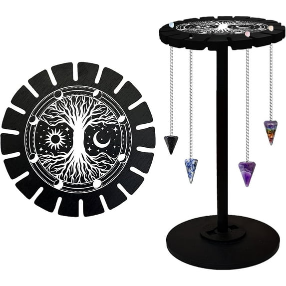 Tree of Life Pendulum Stand Wooden Display Shelf Pendulum Display Rack ...