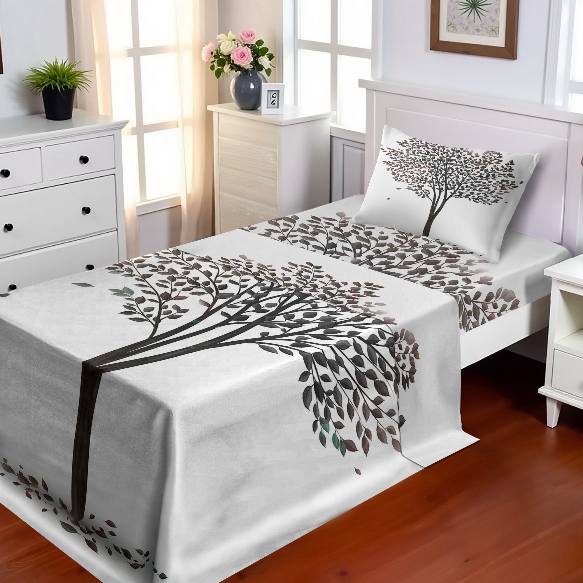 Tree of Life Sheet Set, Plant in the Fall Season Illustration with ...