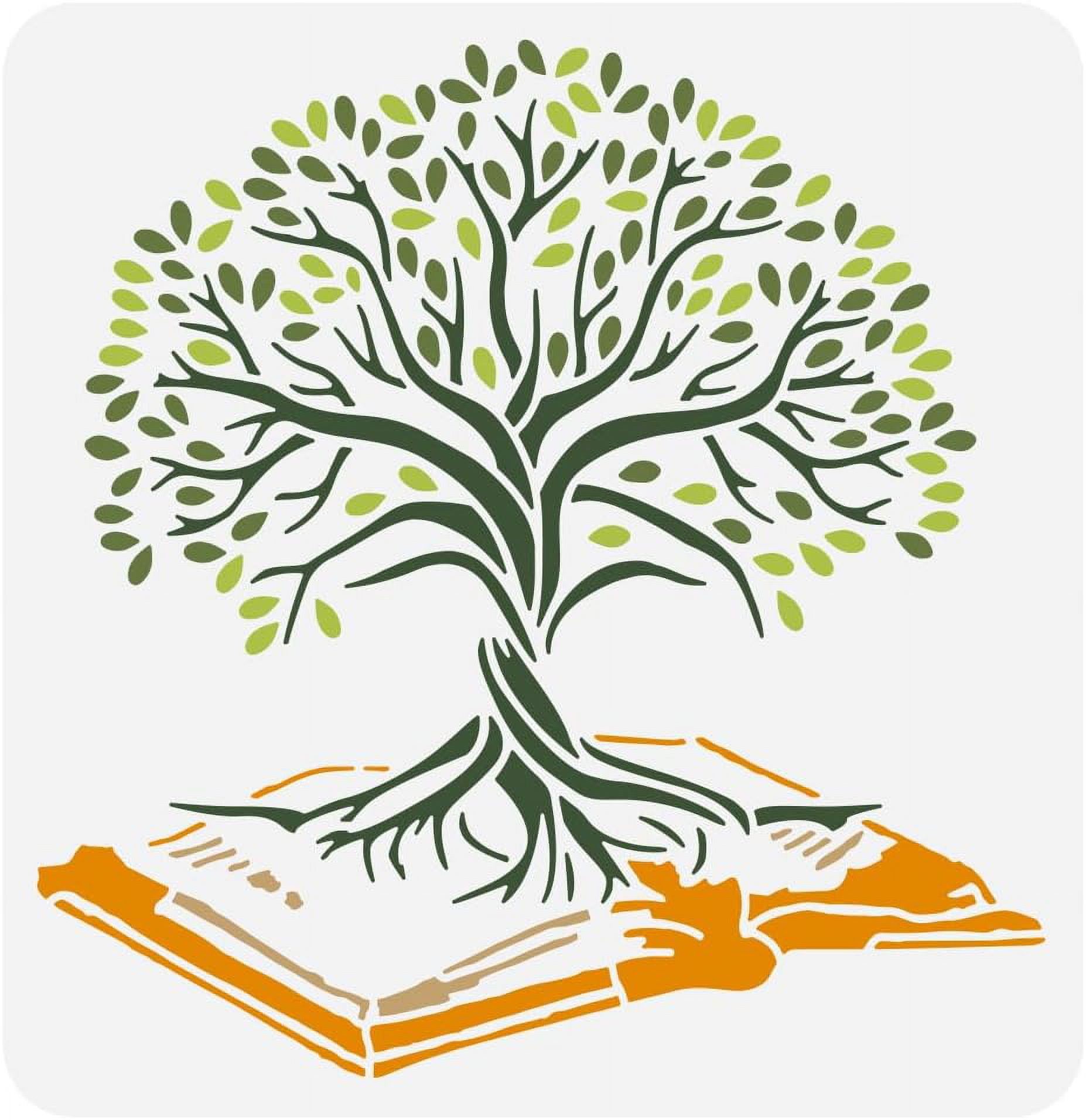 Tree of Life Stencil for Painting 11.8x11.8 inch Large Tree Branches ...