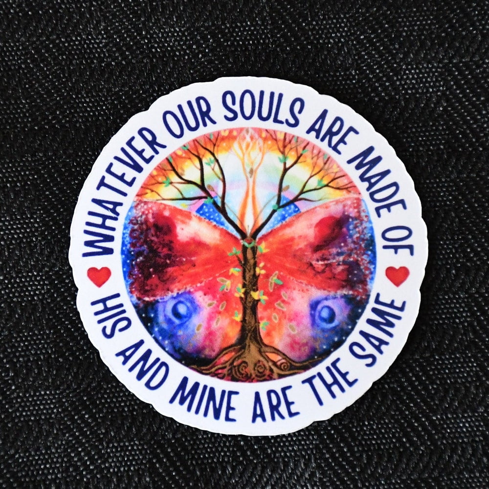 Tree Of Life Sticker, Emily Bronte Quote Sticker, Book Lover Label ...