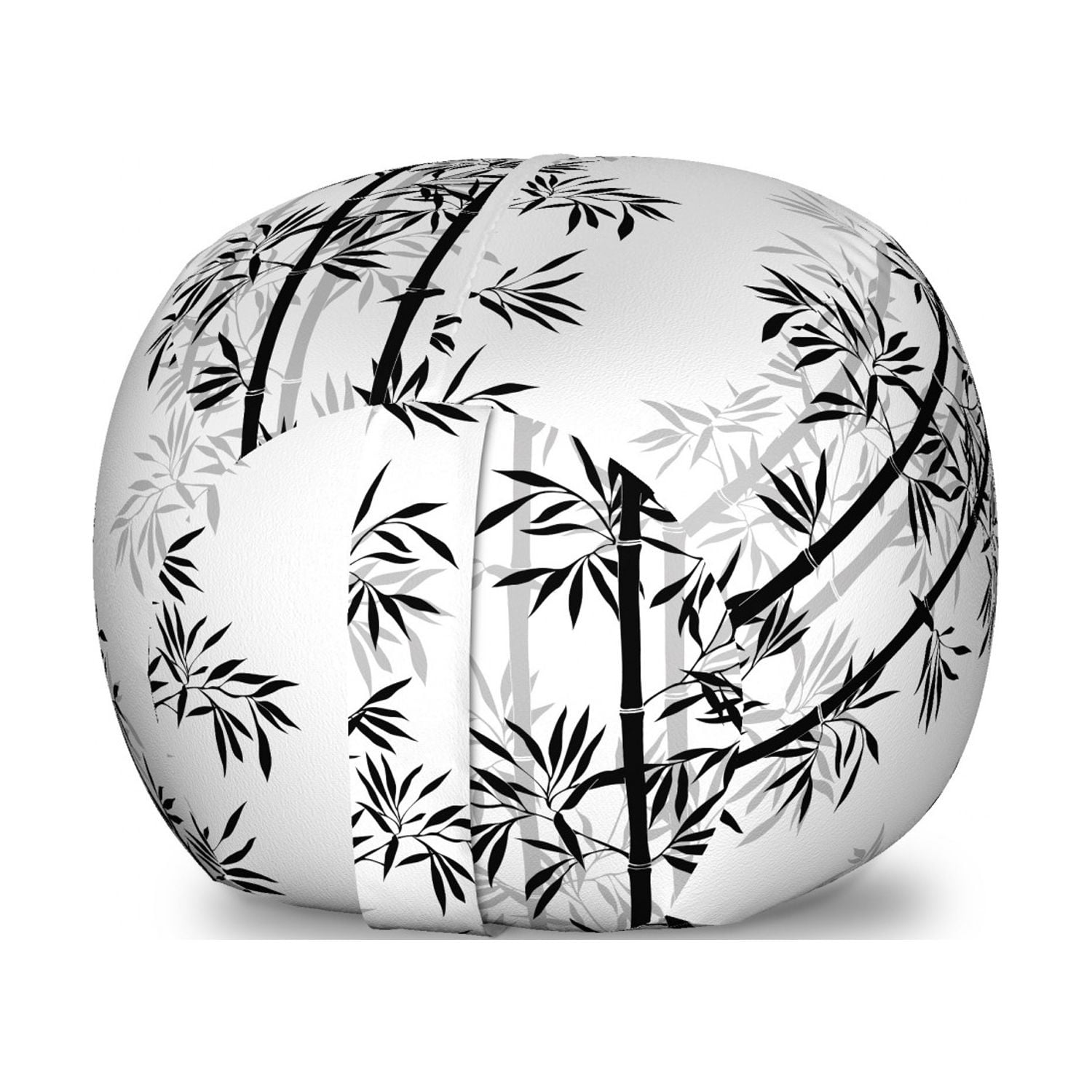 Tree of Life Storage Toy Bag Chair, Silhouette of Bamboo Tree Leaves ...