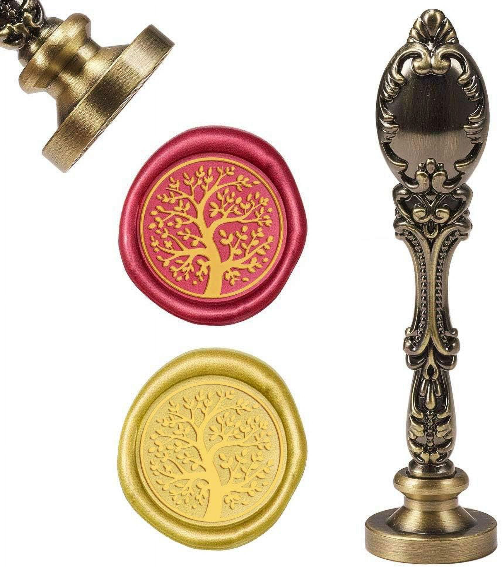 Tree of Life Wax Seal Stamp Sealing Wax Stamp with Vintage Retro Brass ...