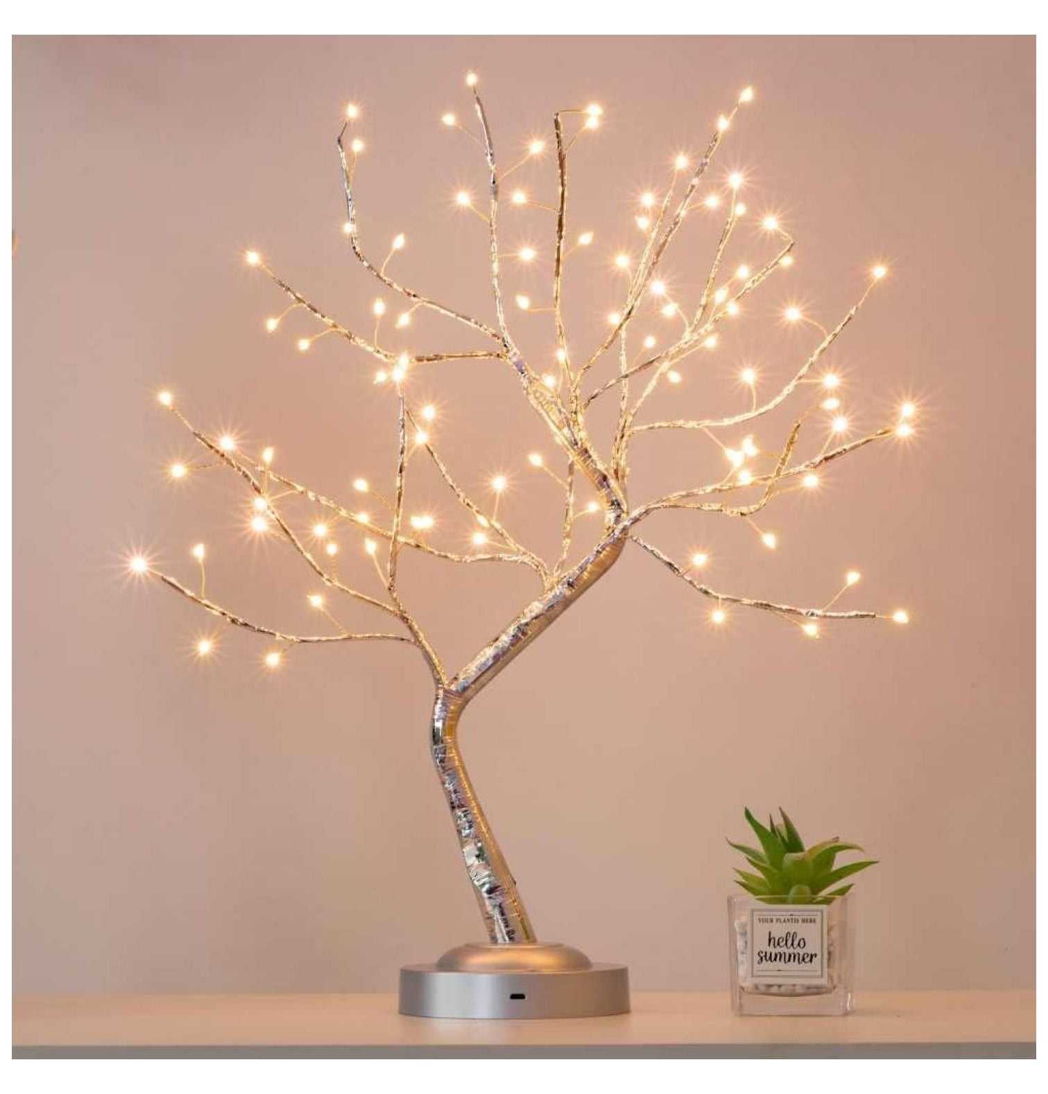 Tree Light with 90 LED Bonsai Tree Lamp, Artificial DIY Tree Light USB ...