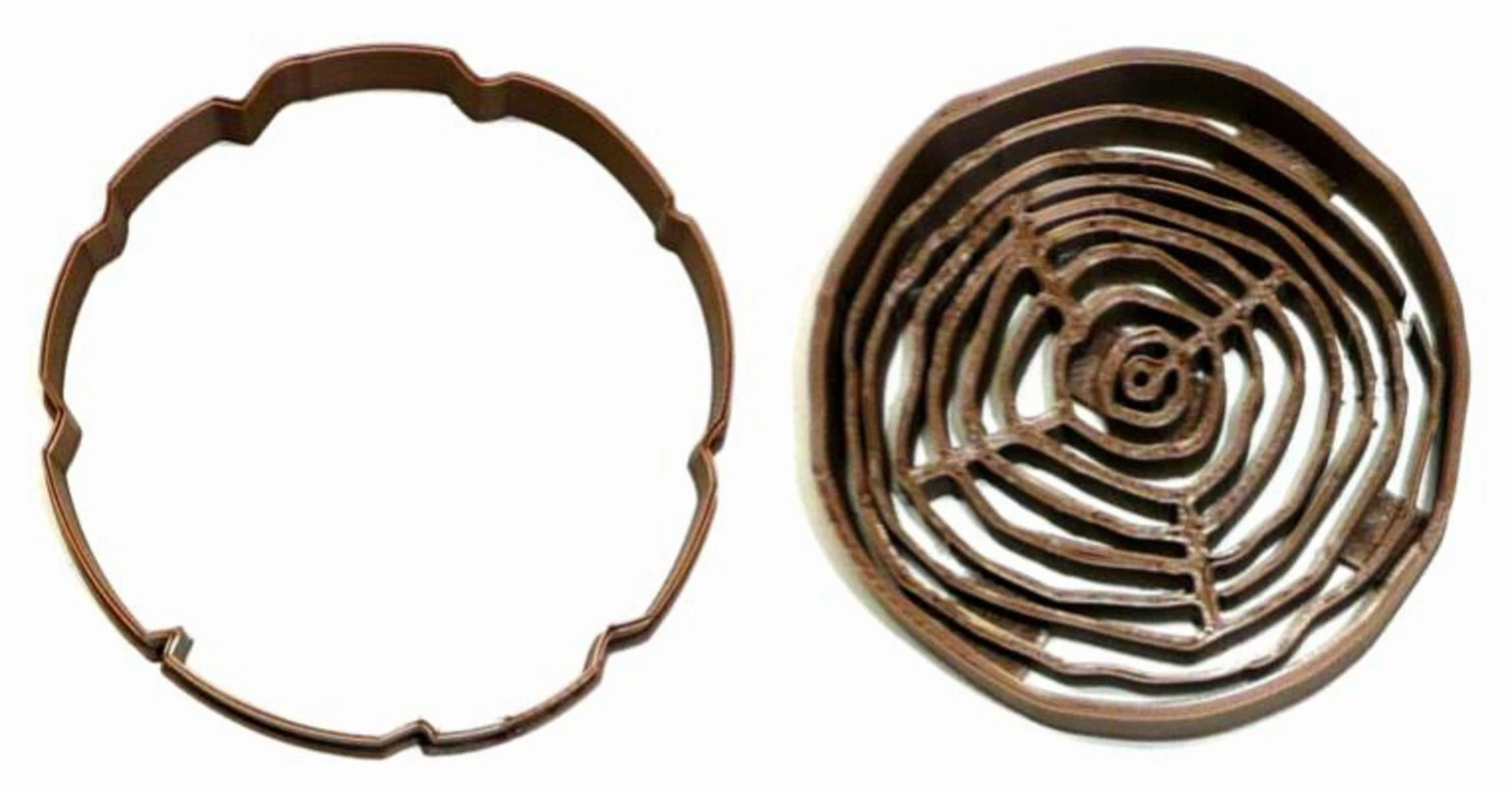 Tree Log Bark Wood Grain Slice Stump Layer Detailed And Cookie Cutter ...