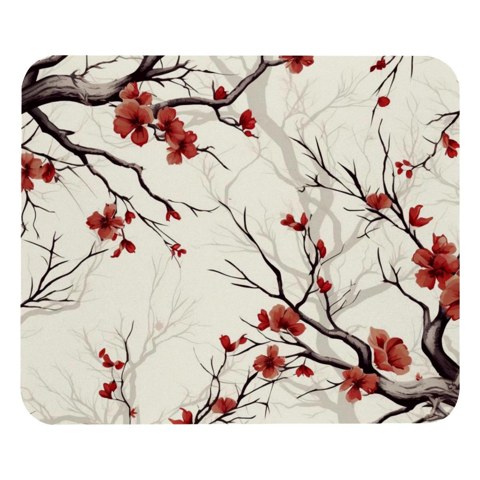 Tree Mouse Pad, Rubber Base Computer Mouse Pads for Wireless Mouse ...