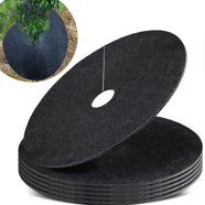 5Pcs Coconut Fibers Mulch Ring Tree Protector Mat, Natural Coco Coir ...