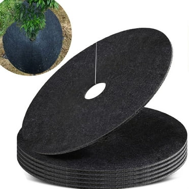 Ettsollp 12 Pcs 20.5 Inch Tree Mulch Ring Reusable Tree Weed Barrier ...