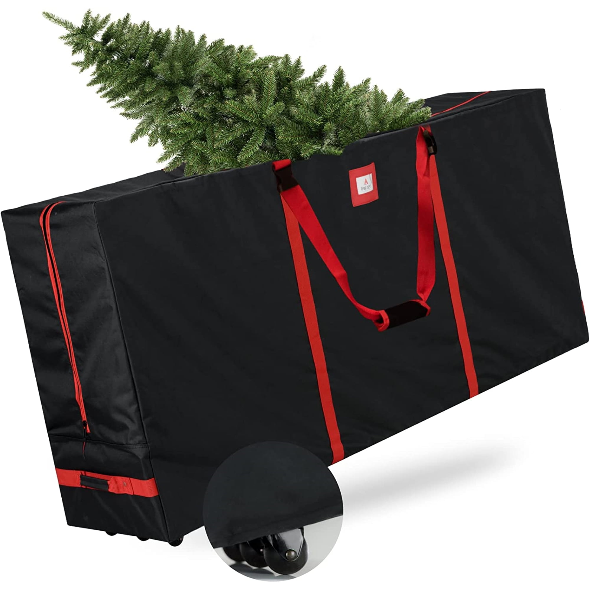 Tree Nest Rolling Christmas Tree Storage Bag with Wheels for 9-foot ...