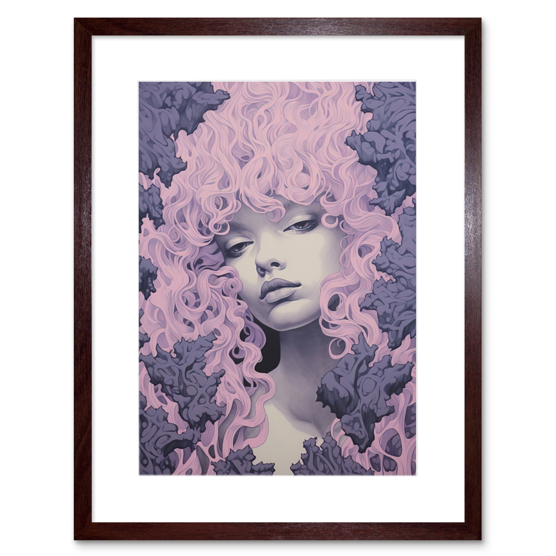 Tree Nymph Lavender Purple Pink Woodland Forest Spirit Conceptual ...