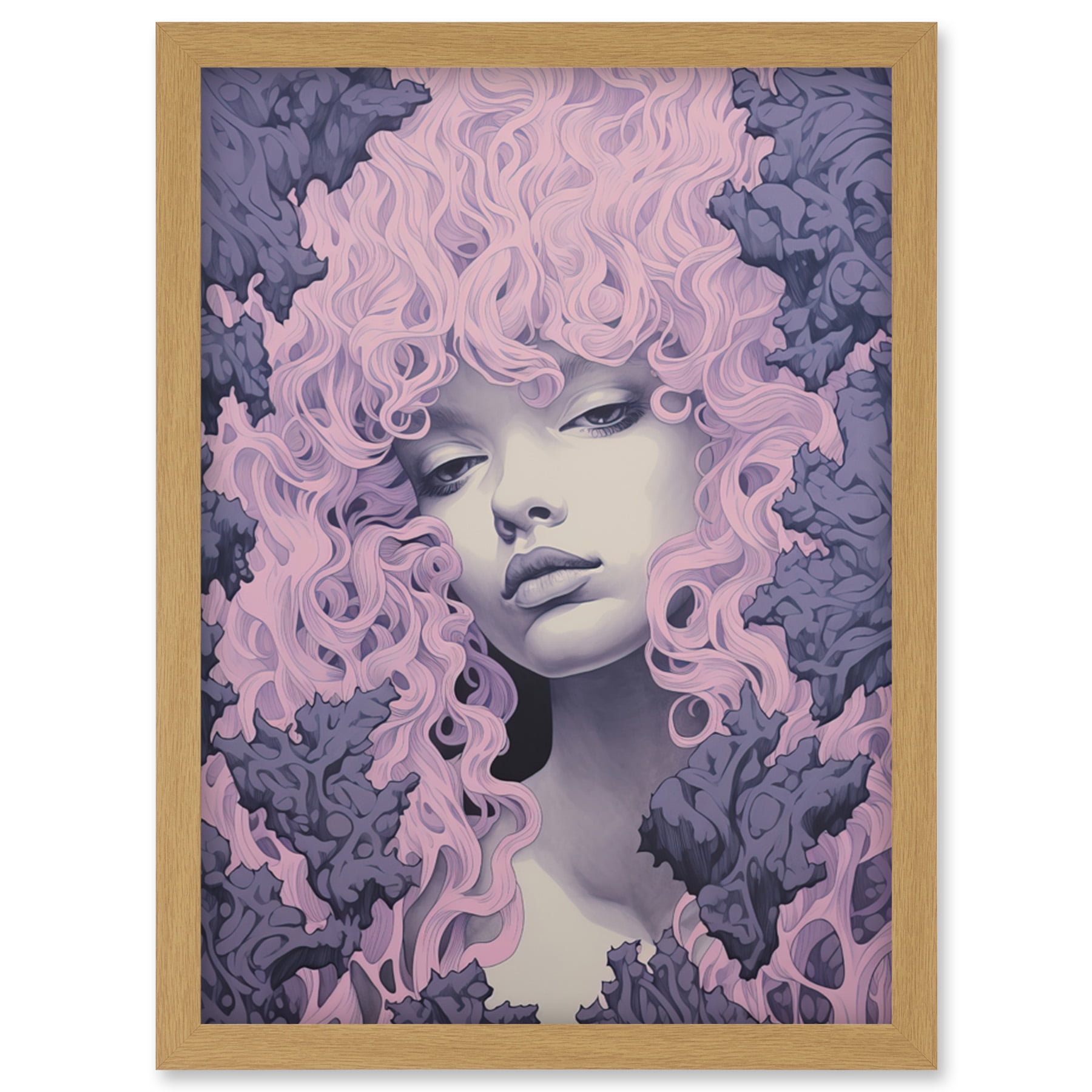 Tree Nymph Lavender Purple Pink Woodland Forest Spirit Conceptual ...