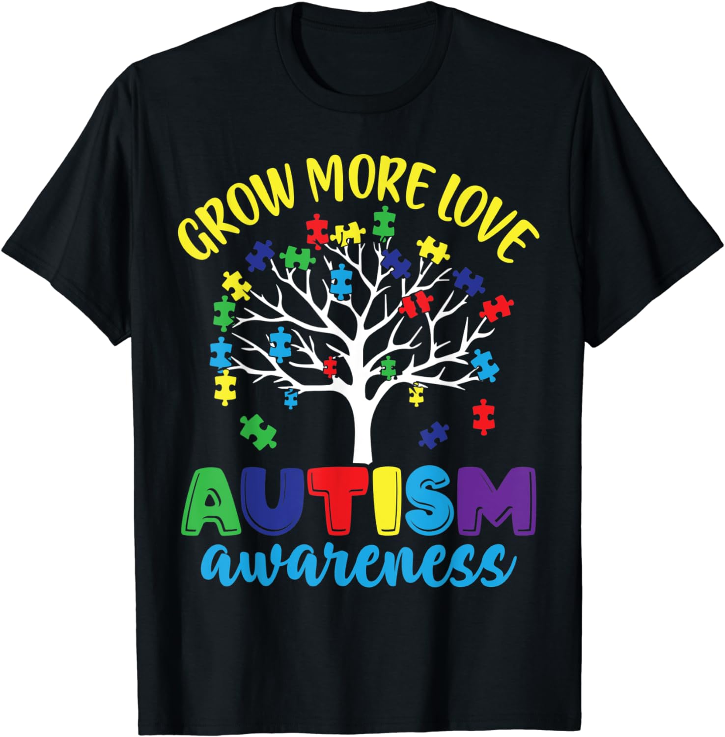 Tree Of Life Autism Awareness Day Autistic Kids Men Women T-Shirt ...