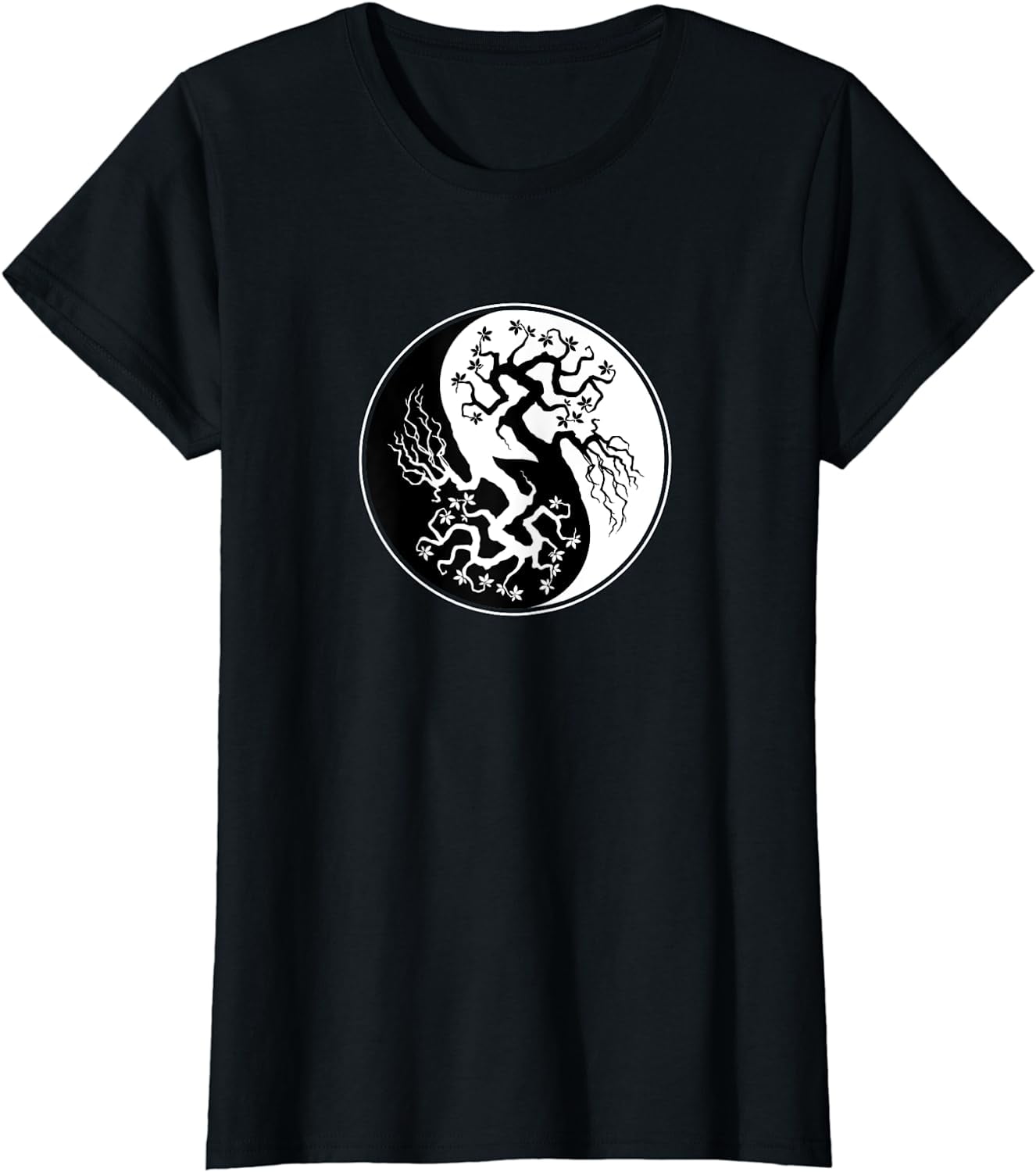Tree Of Life Yin Yang Symbol Funny Bonsai Zen Gift Men Women T-Shirt ...