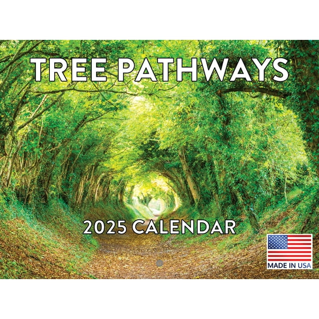 Tree Pathways Nature Calendar 2025 Scenic Trees Monthly Wall Calender ...