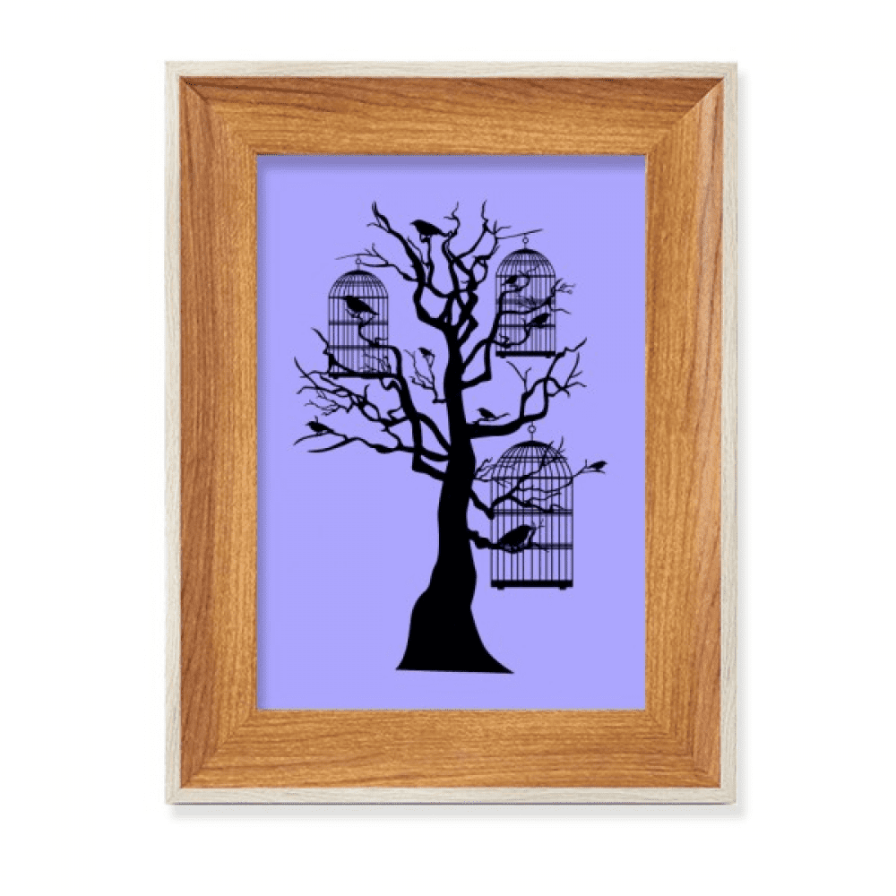 Tree Perch Branch Birdcage Desktop Wooden Photo Frame Display Picture ...
