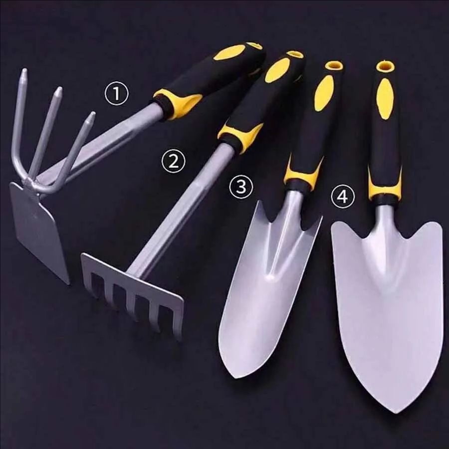Tree Planting Tools Hoe Spade Dual-purpose Gardening 4-piece Outdoor ...
