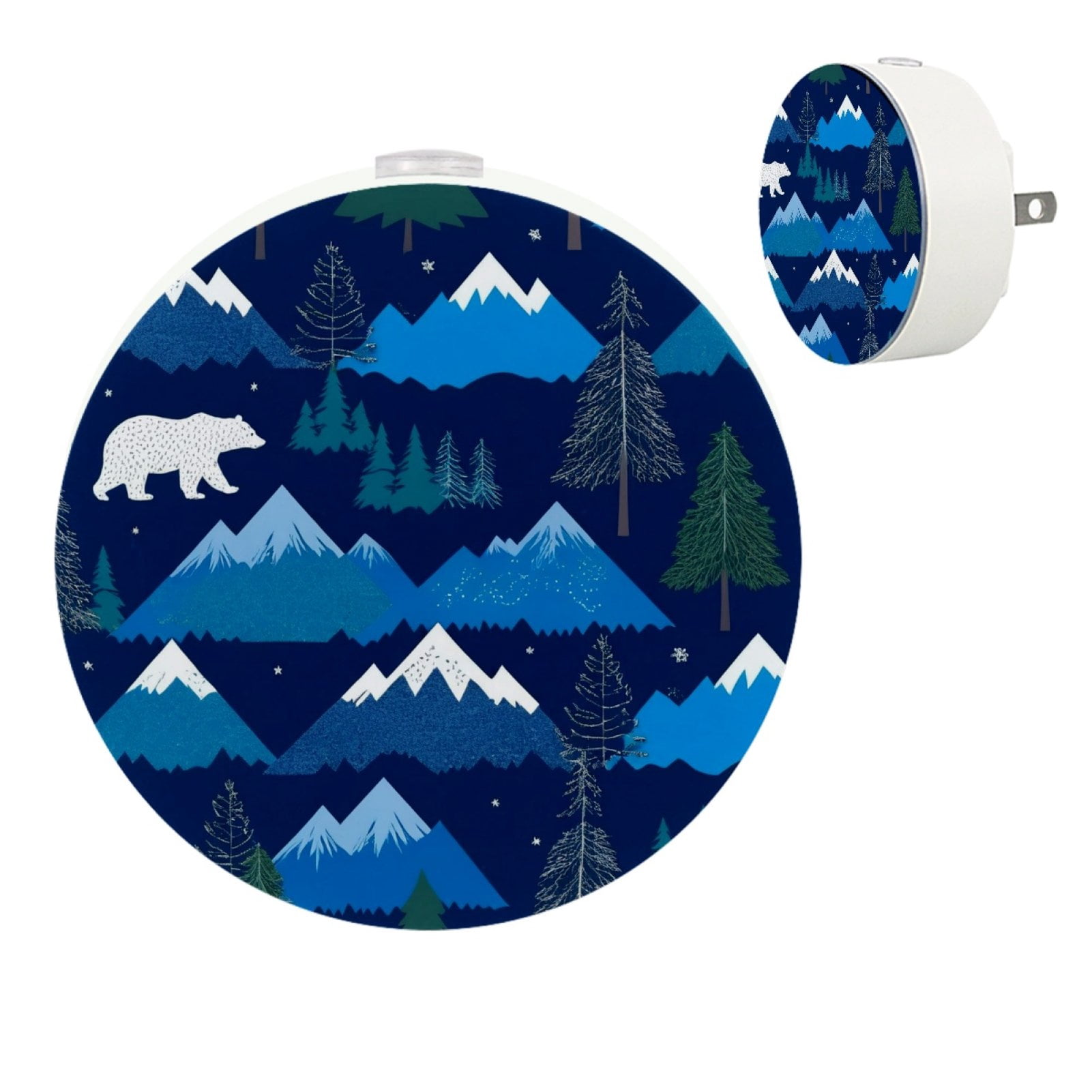 Tree Polar Bear Automatic night lights plug into wall Dusk to Dawn ...