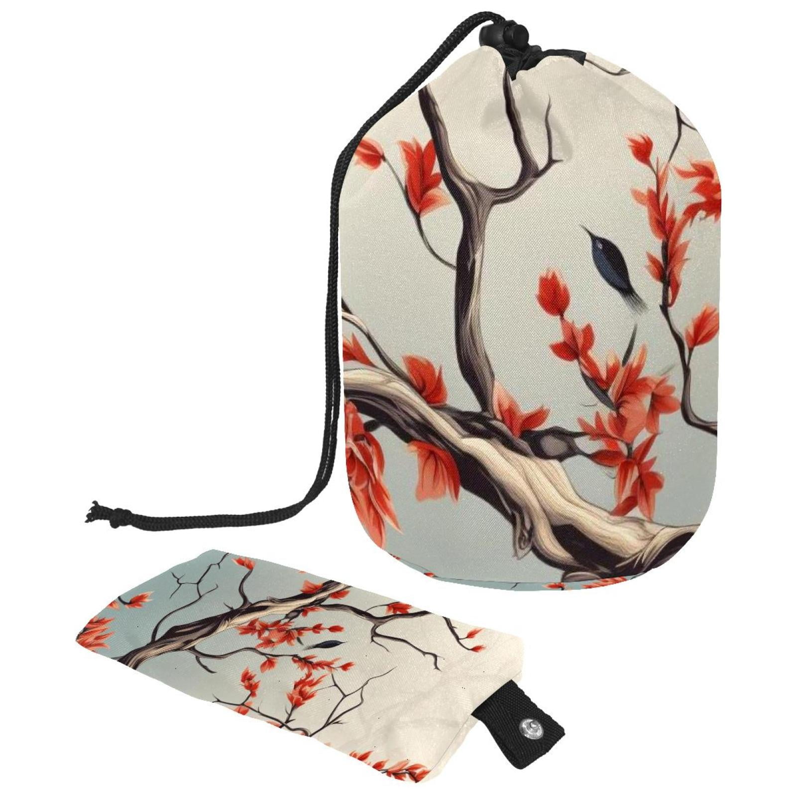 Tree Portable Drawstring Foldable Travel Laundry Bag with Mesh Bags and ...